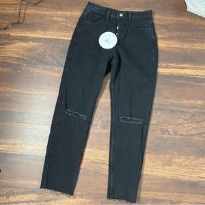 Princess Polly | Jeans | Princess Polly Attica Knee Rip Denim Jeans In ...